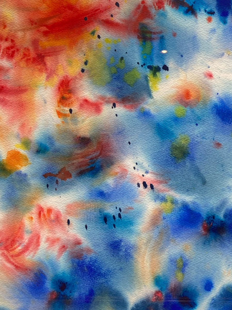 Original Harry Messersmith Signed Abstarct Watercolor Painting – Dunn's ...