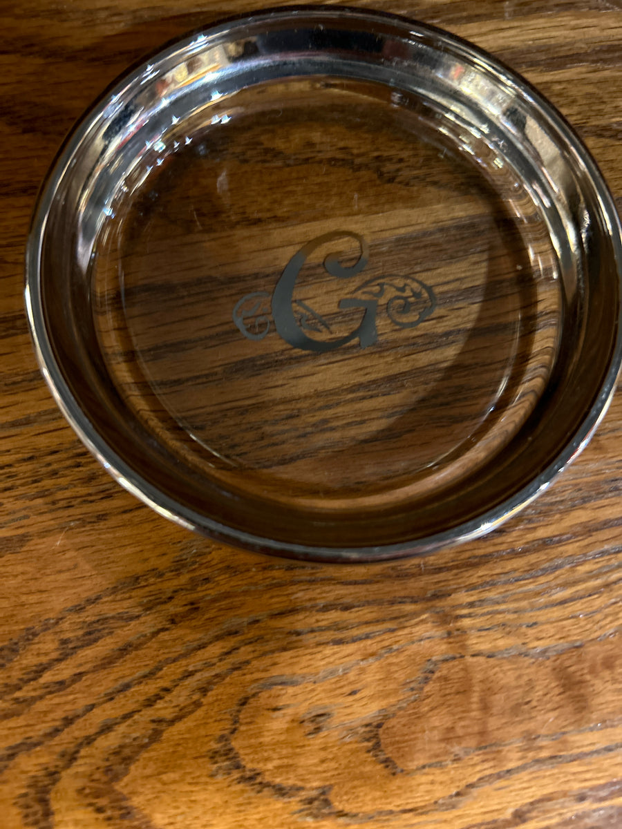 16 Piece Vintage "G" Silver Rimmed Glassware with Coasters – Dunn's Attic