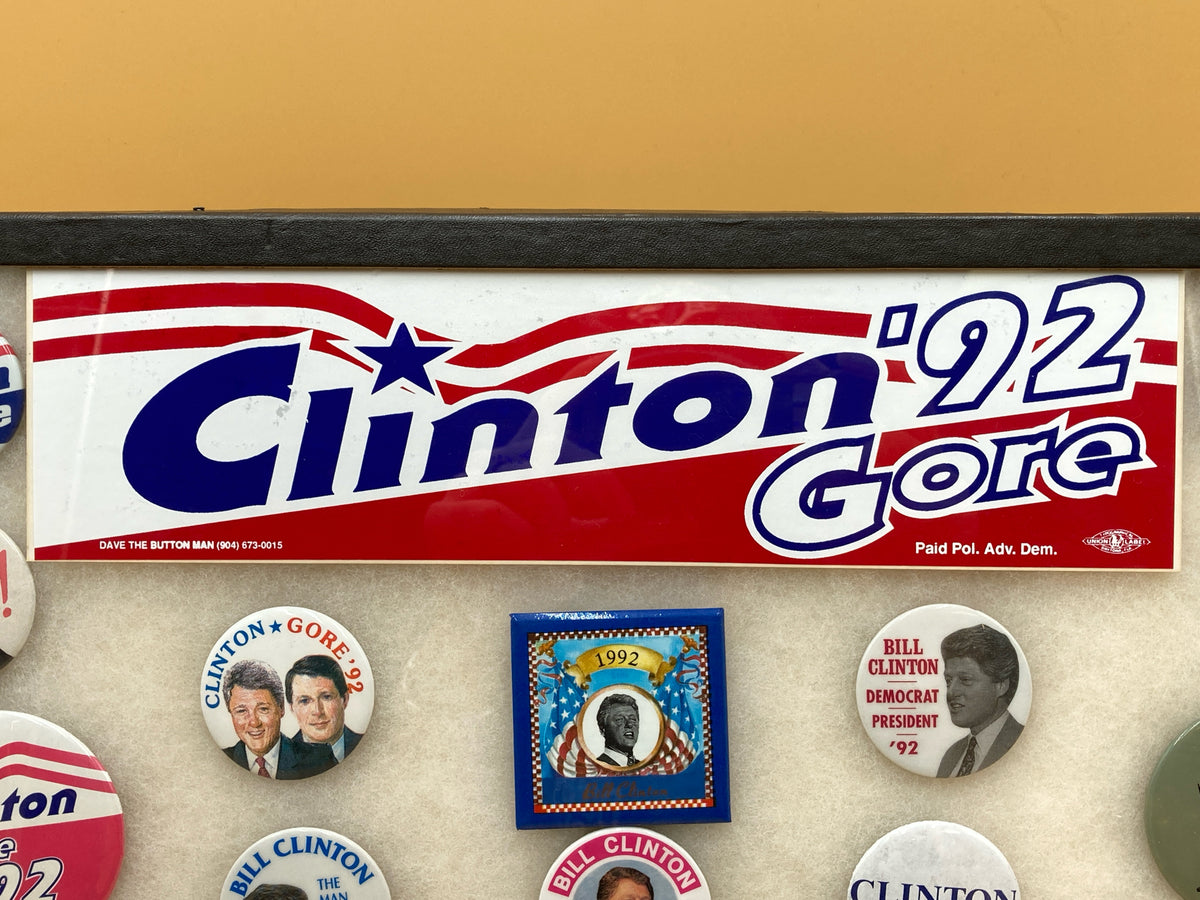 Bill Clinton Presidential Pins & Stickers Set – Dunn's Attic