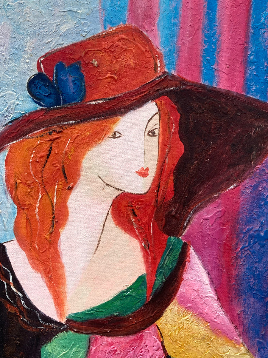 Original P. Janelle Signed Impressionist Oil Painting, Framed – Dunn's ...